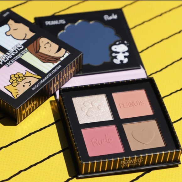 RUDE | Makeup | Rude X Peanuts Face Palette With Blush Highlighter ...